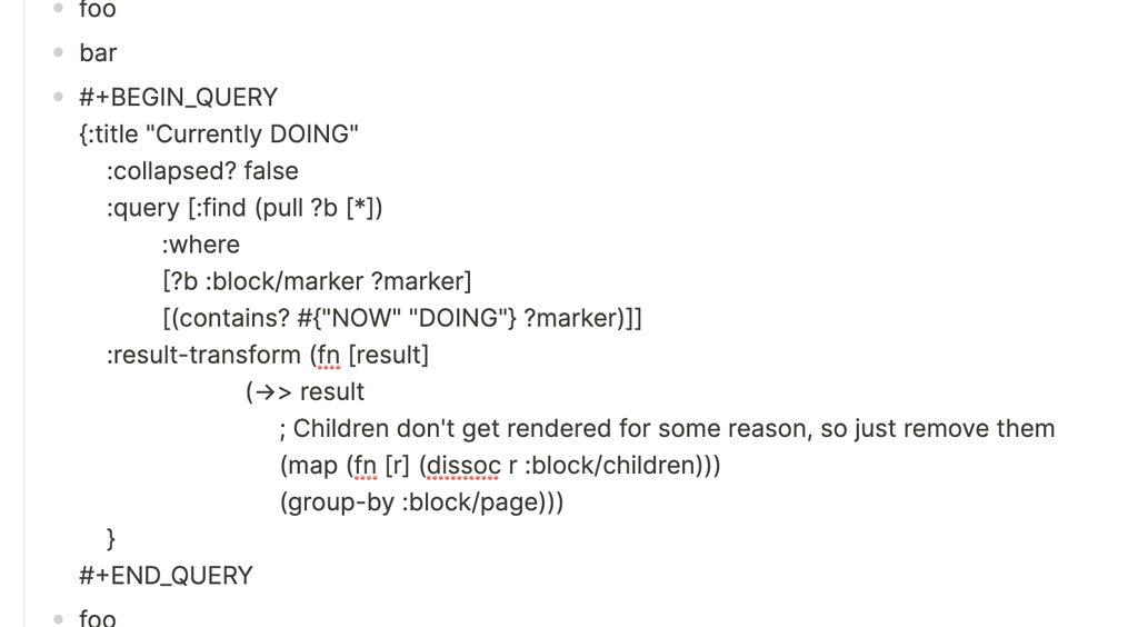 Render datalog queries in an editor rather than raw text - Feature Requests - Logseq