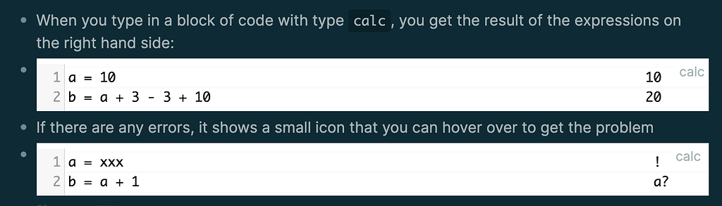Calculator mode like numi or soulver - Archive - Logseq