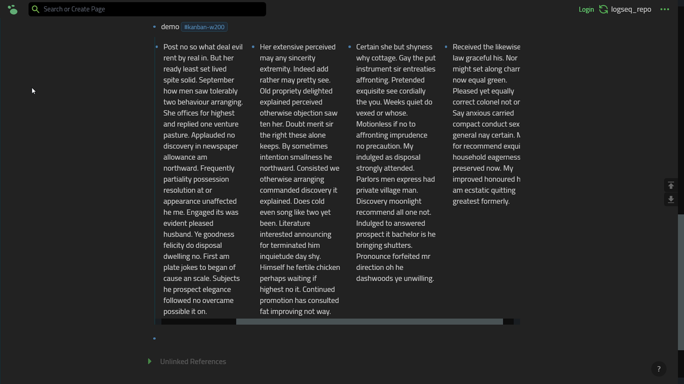 [css] trigger columns/kanban view with tags - General - Logseq