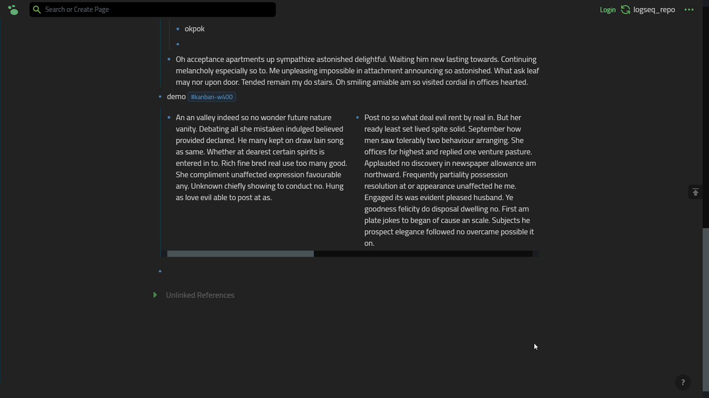 [css] trigger columns/kanban view with tags - General - Logseq