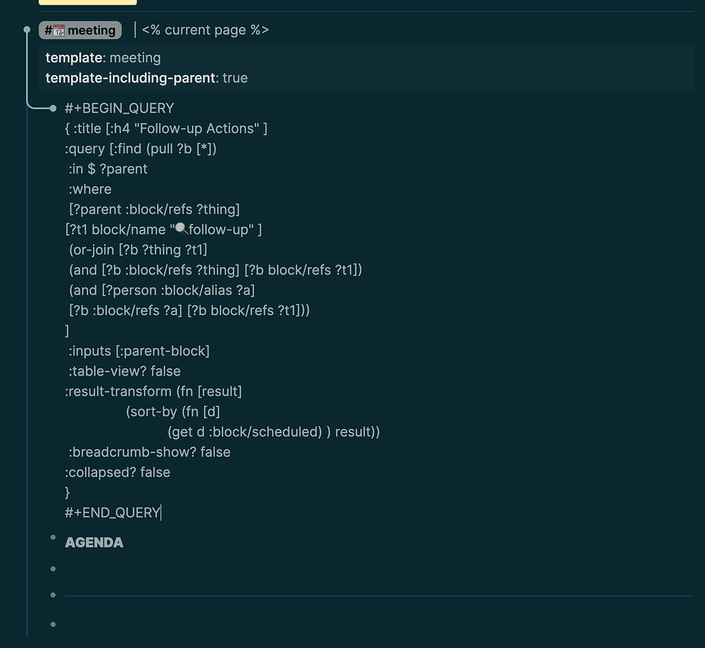 Automatic Query based on the parent block reference - Queries - Logseq