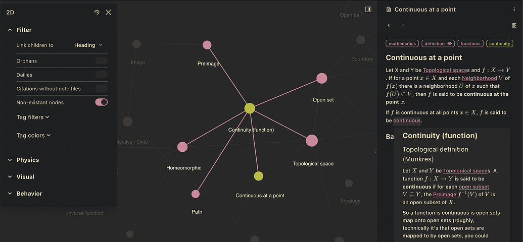 Concept Map graph feature - aka "link and relationship types" - Feature Requests - Logseq