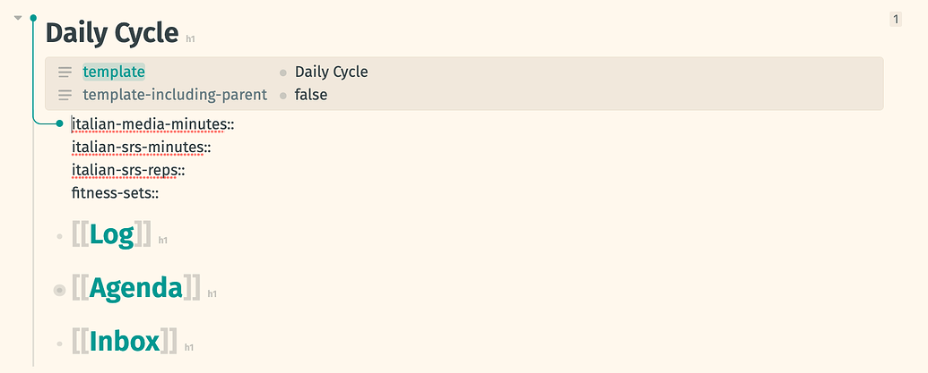 Default template for Journal - Questions & Help - Logseq