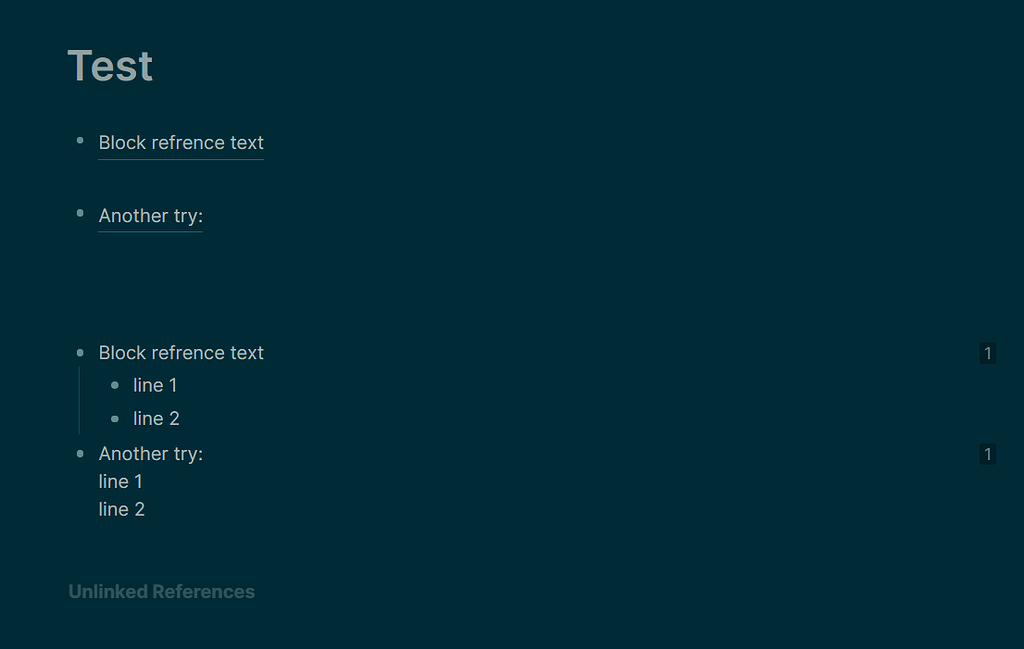 Reference to block with collapsed lines - Questions & Help - Logseq