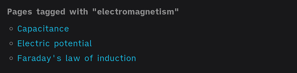 An easy one: make page-properties look like the page-tags section (Pages tagged with "this.page ...