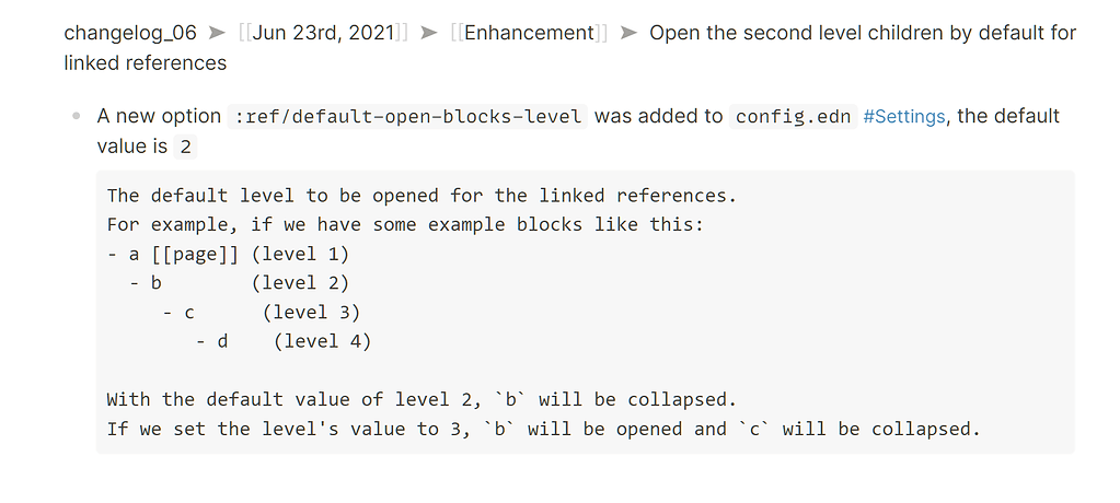 Define "open-blocks-level" at a page level - Feature Requests - Logseq