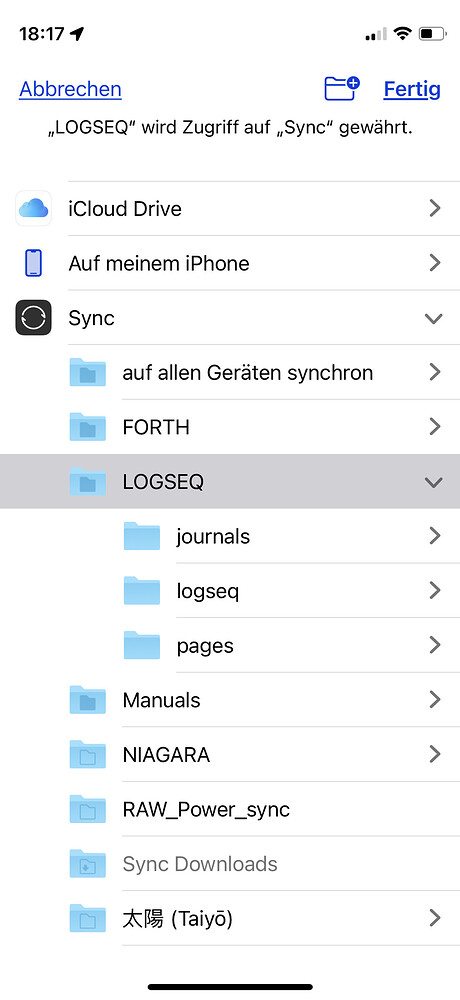 Sync on iOS with OneDrive, Dropbox, GoogleDrive, iCloud - Feature Requests - Logseq