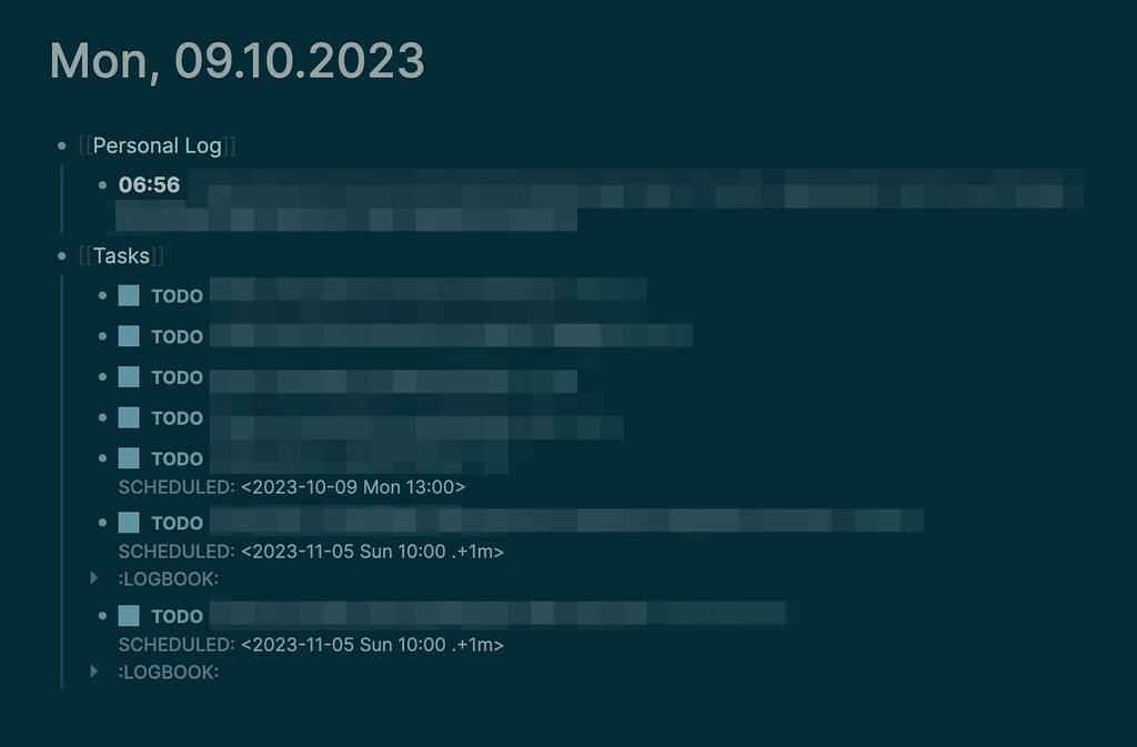 Hide ancestral backlink block from a task - Queries - Logseq