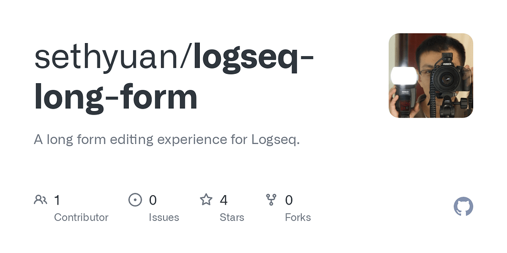 Longform writing in Logseq - #73 by sethyuan - Feature Requests - Logseq