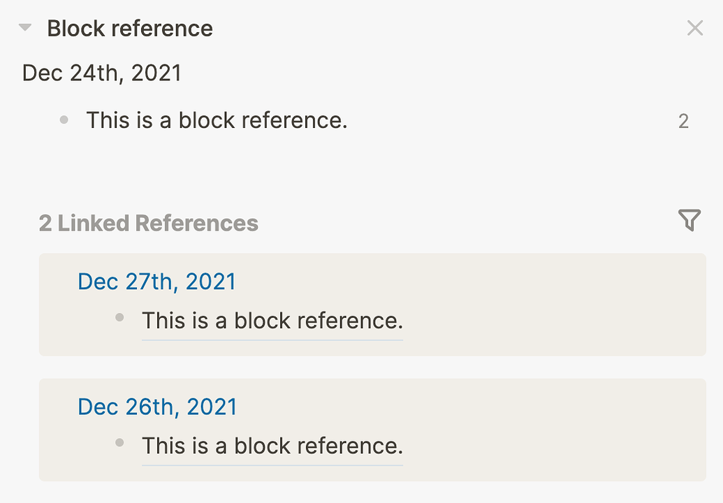 The basics of Logseq block references - Documentation - Logseq