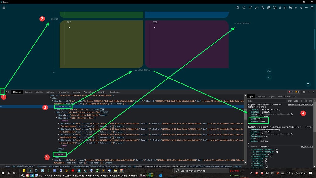[css+template] eisenhower matrix - Look what I built - Logseq