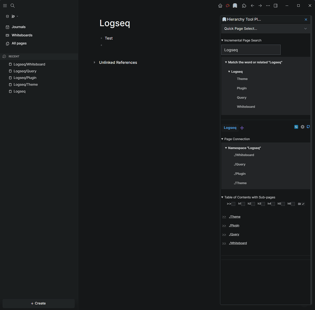 ‘Hierarchy Tool’ plugin - Look what I built - Logseq