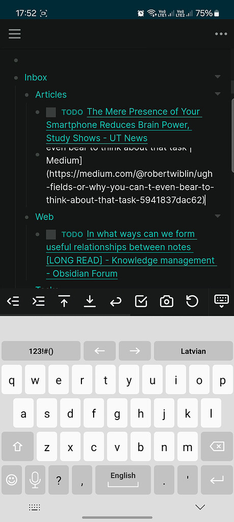 Lines of text disappearing in blocks on Android app - Bug Reports - Logseq
