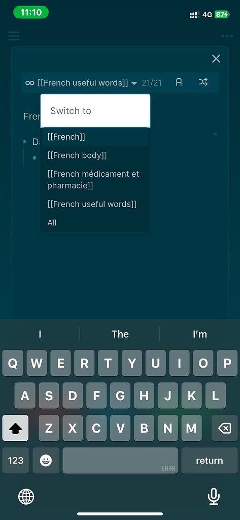 Flashcards not showing all choices of pages with flashcards - Questions ...