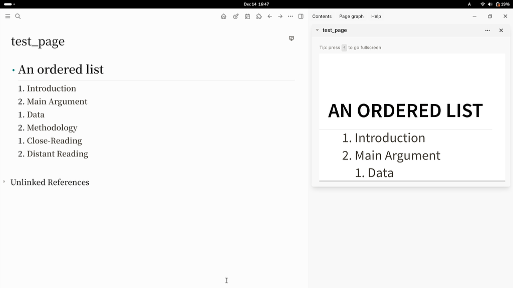 Patching up the Presentation Mode - Look what I built - Logseq